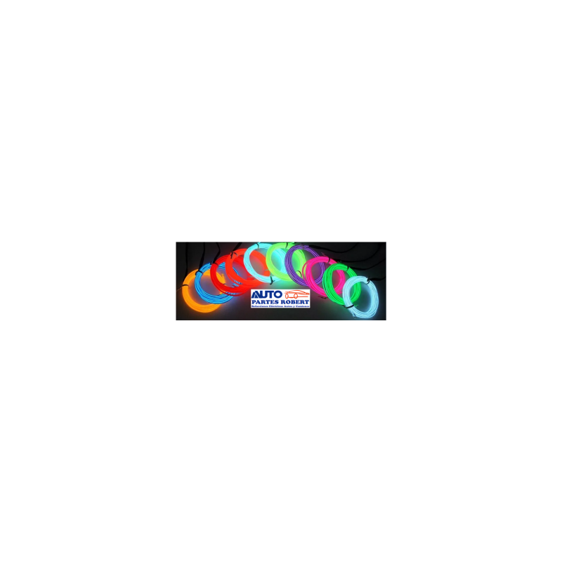 LUZ LED HILO FLEXIBLE LUZ NEON DJ BAR USA BATERIAS AA IDEAL PARA ...