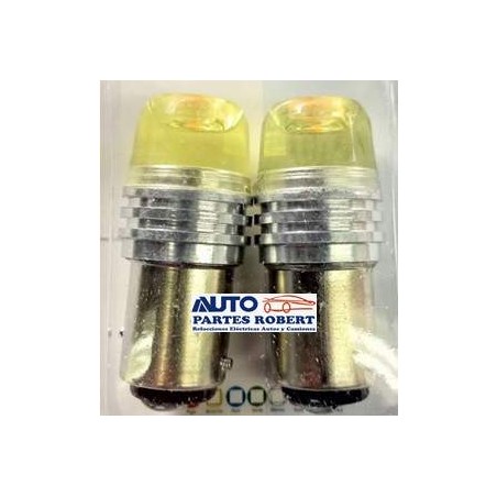FOCO LED 1034 2 FILAMENTOS O FUNCIONES COLOR AMARILLO JUEGO 2 PIEZAS